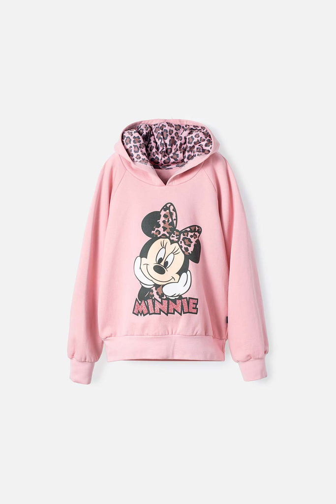 BUZO DE MINNIE MOUSE CON CAPUCHA ROSADO PARA NIÑA – MIC Guatemala